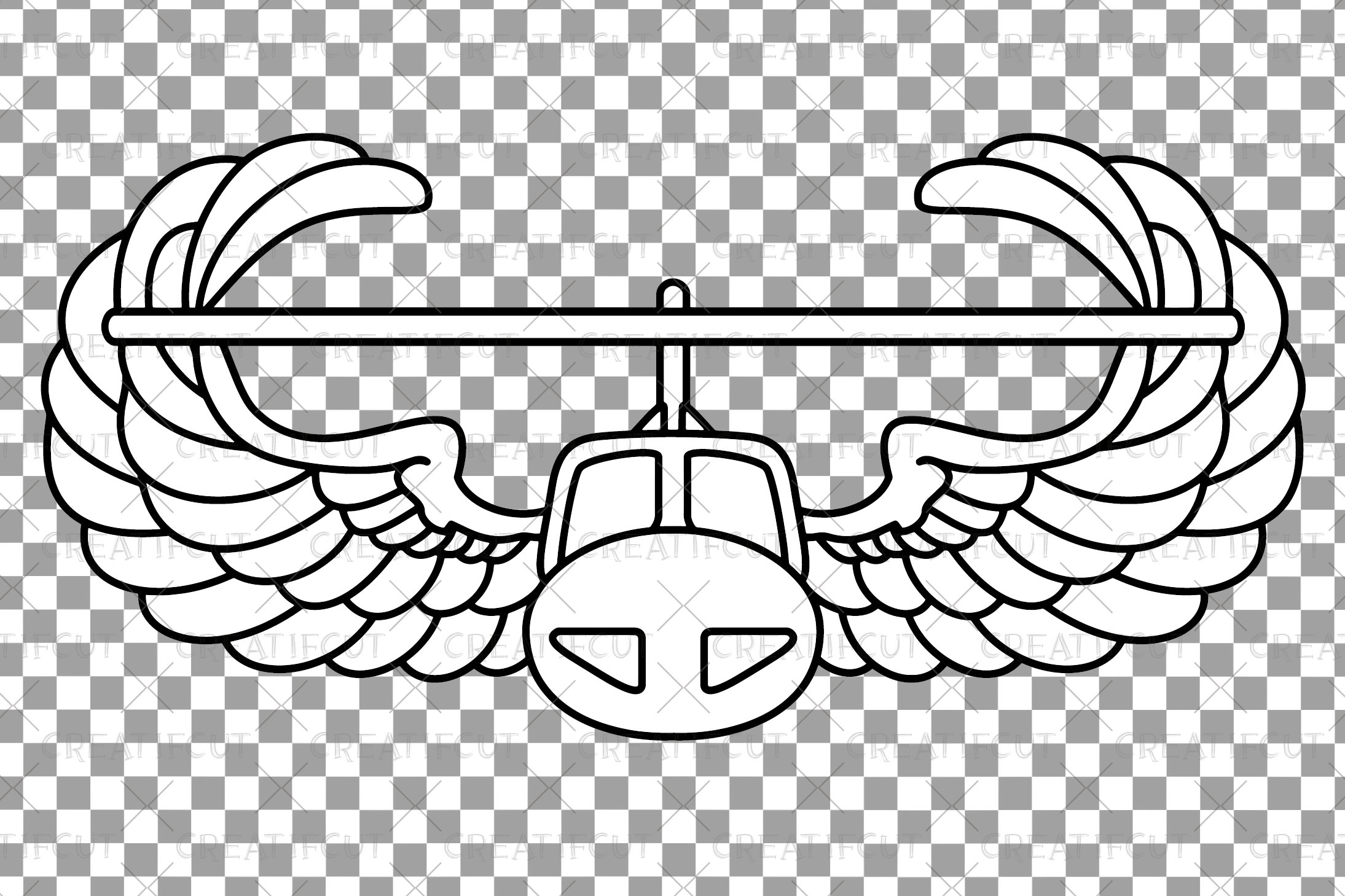 Us Army Air Assault Badge Vector Graphic Military Badge Air Etsy Uk