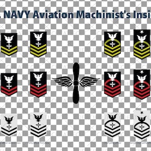 US Navy Aviation Machinist Mate Ranks (svg, Png, Dxf, Jpg) Files - Etsy