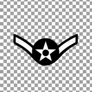 US Air Force Enlisted Rank Insignia Vector Collection. United States ...