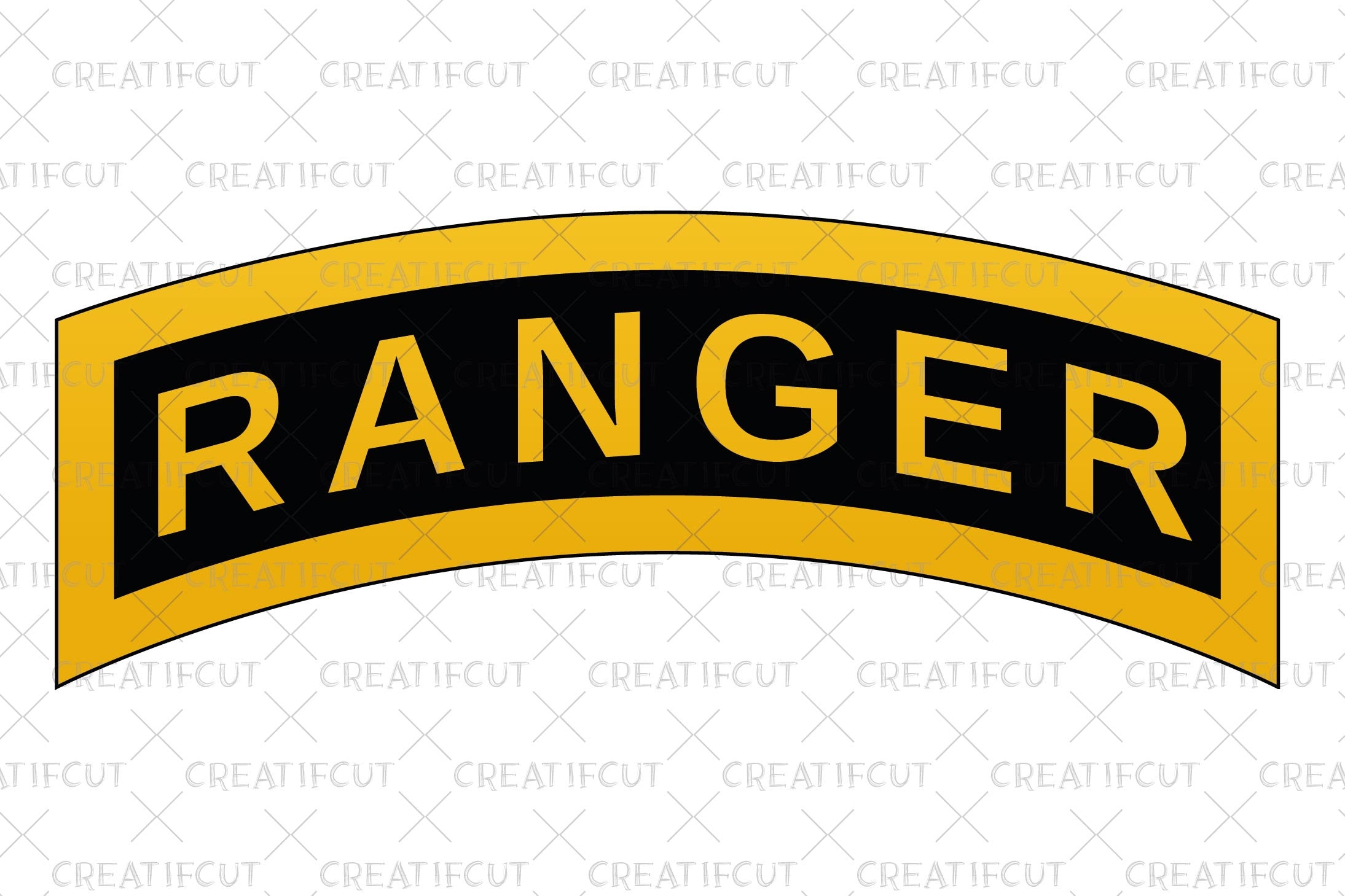 US Army Ranger Tab SVG: Military Badge (cutting Files) - Etsy