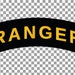 US Army Ranger Tab SVG: Military Badge (cutting Files) - Etsy