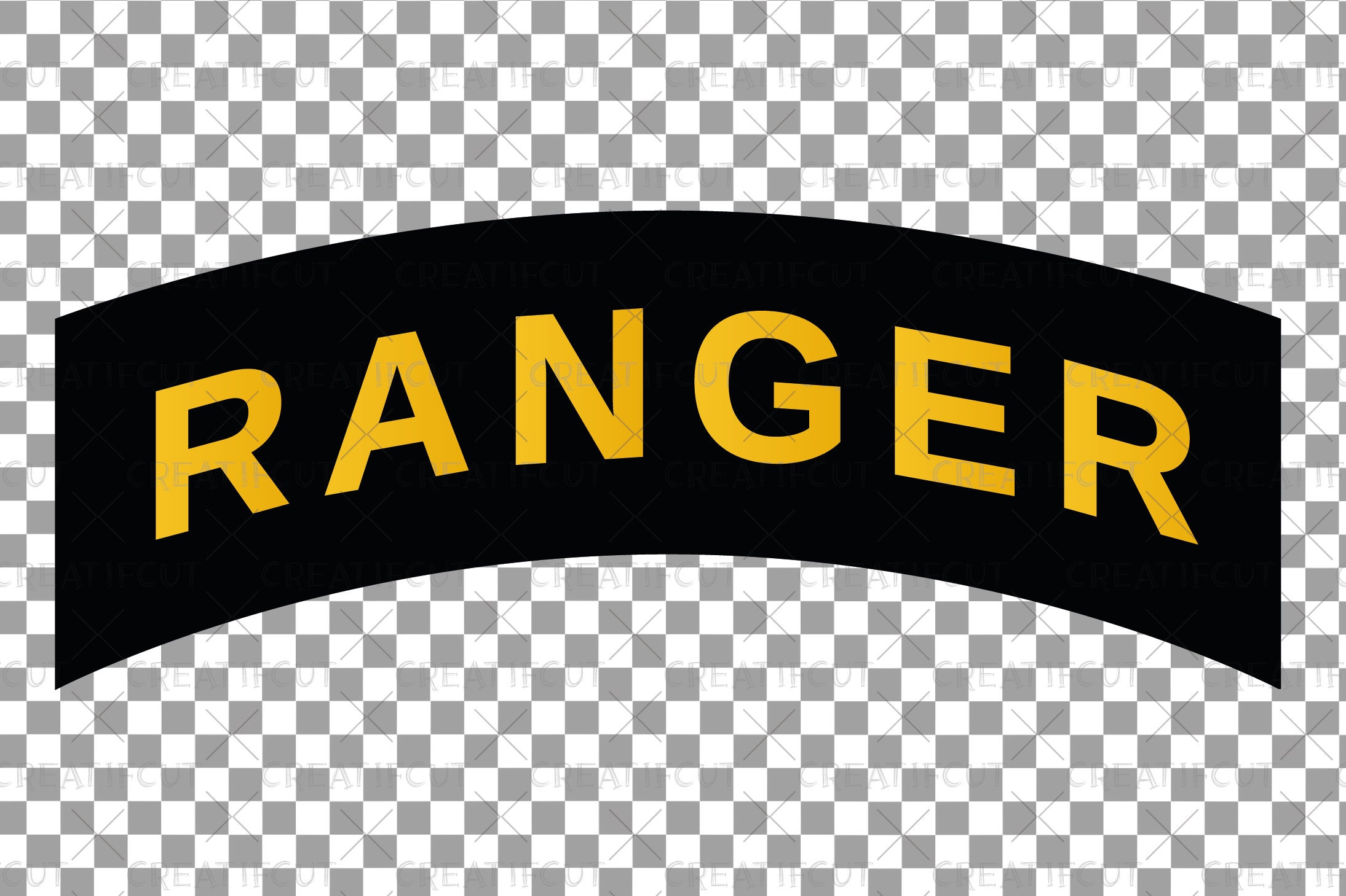 US Army Ranger Tab SVG: Military Badge (cutting Files) - Etsy