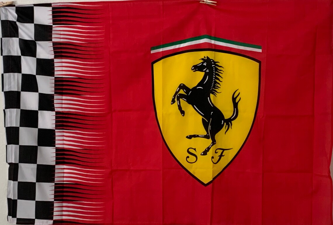Ferrari F1 Racing Flag Banner 3 x 5 with free shipping | Etsy