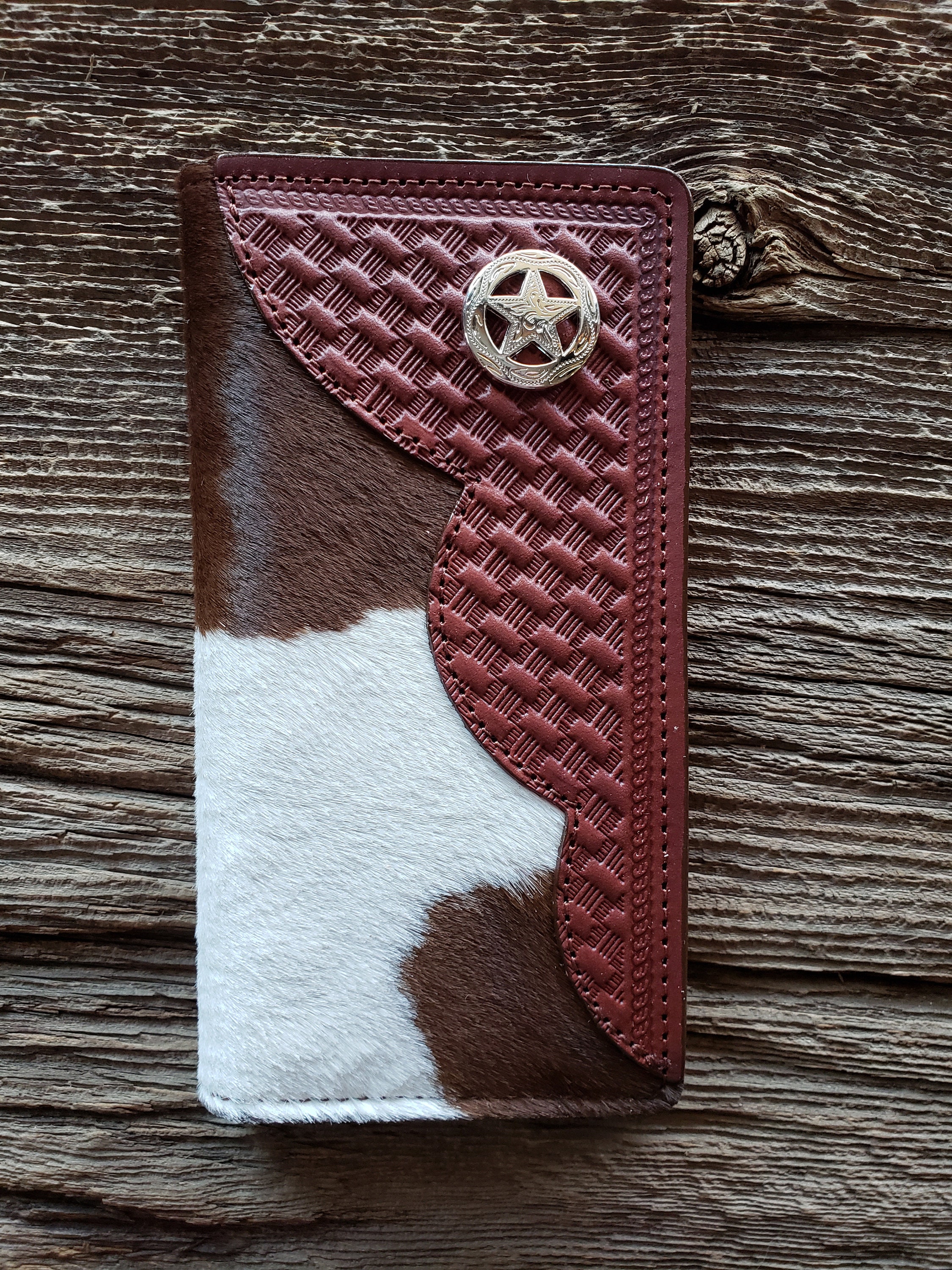 Roper Wallet Amish leather 4 pocket credit card liner and | Etsy