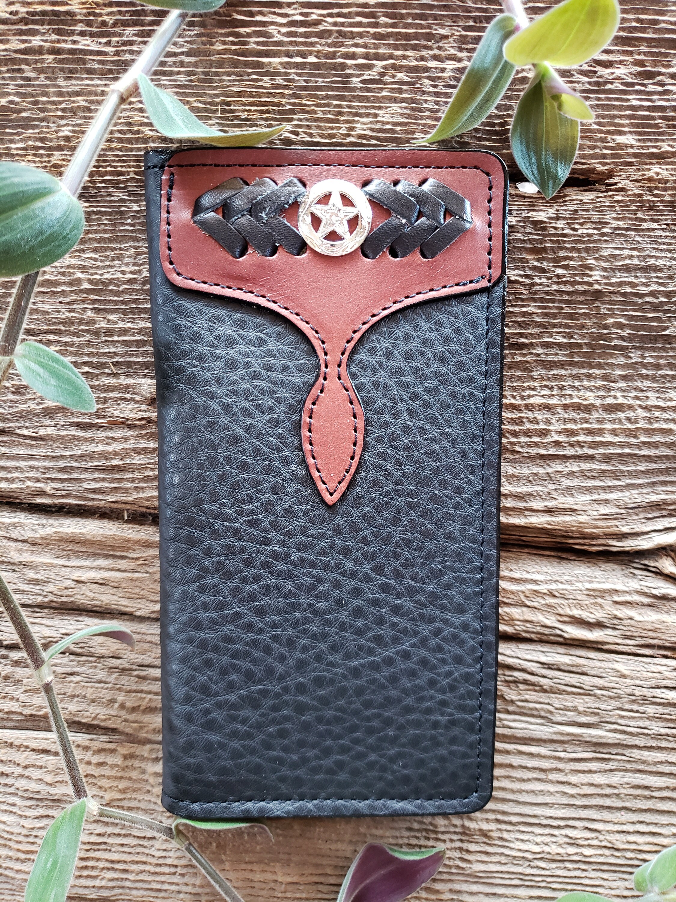 Roper Wallet leather 4 pocket credit card liner and cash | Etsy