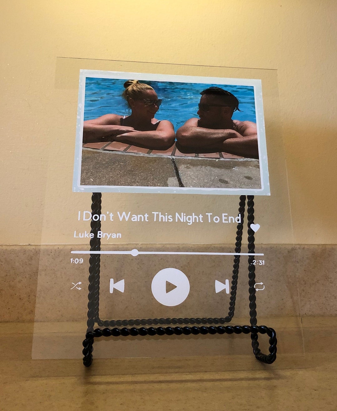 Custom Music Glass Plaque - Etsy