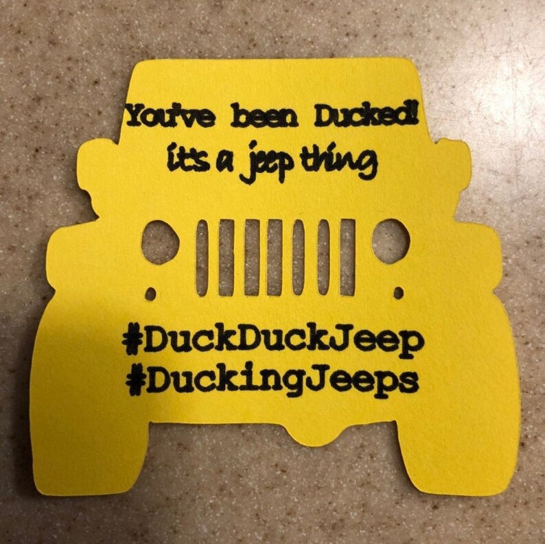 Duck Duck Jeep Tag Template Free