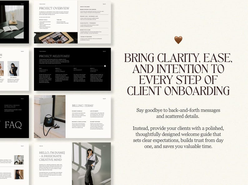 Client Welcome Packet | Onboarding Canva Editable Template | Service ...