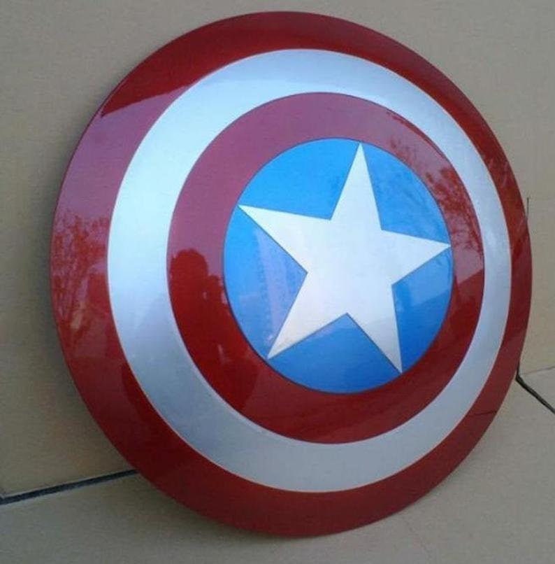 Caiptain Americas Sheild Style Metal Sheild Movie Prop Replica - Etsy ...