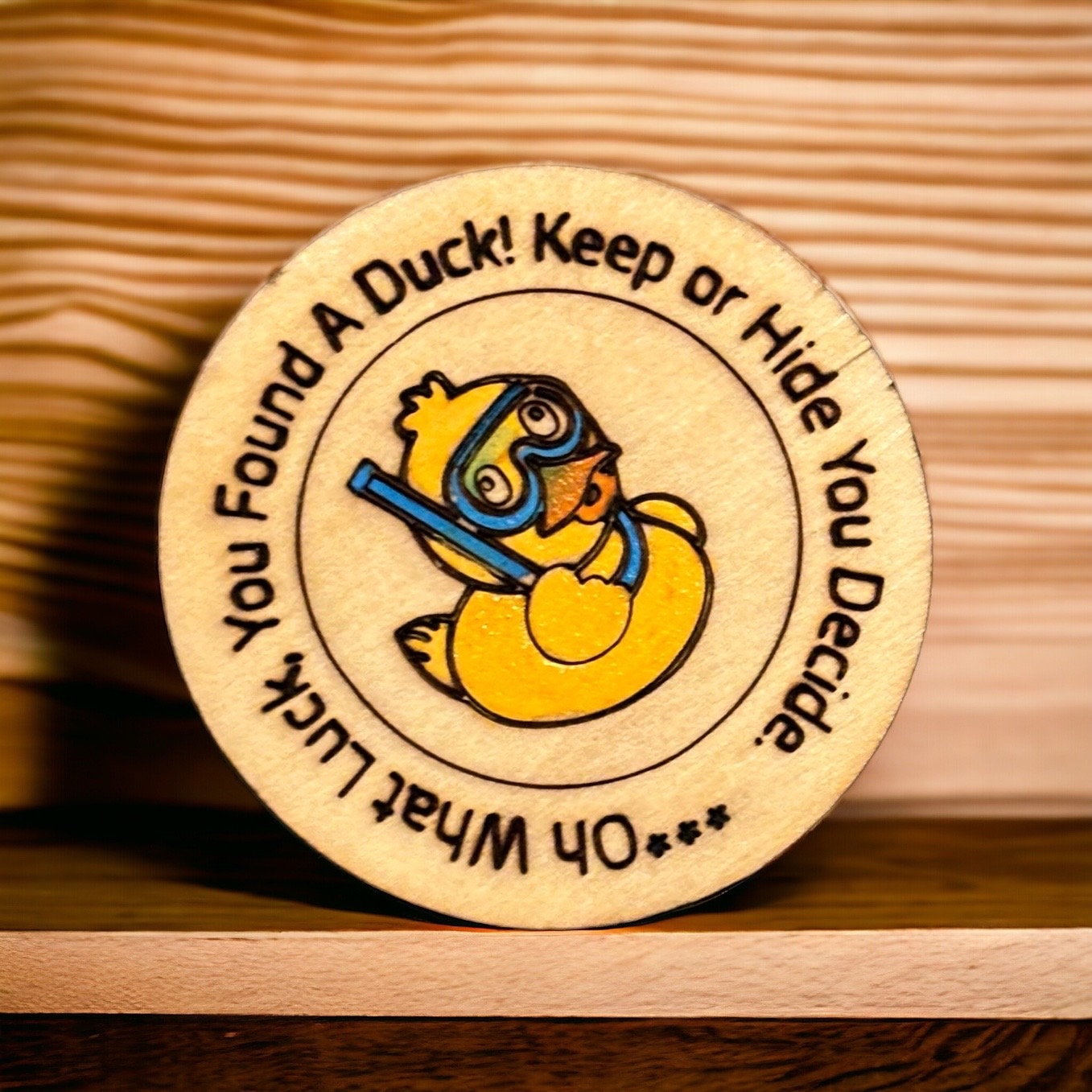 Duck Cruise Souvenir Token Magnet: Basswood Duck Finder Memento - Etsy