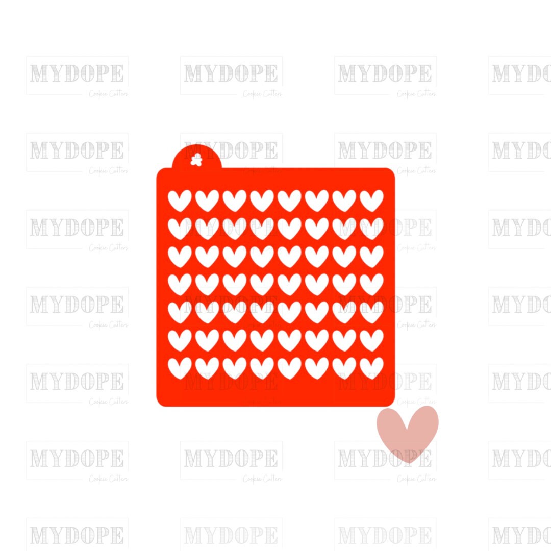 Digital Download - Heart "athena" Sprinkle Stencil - STL File for 3D ...