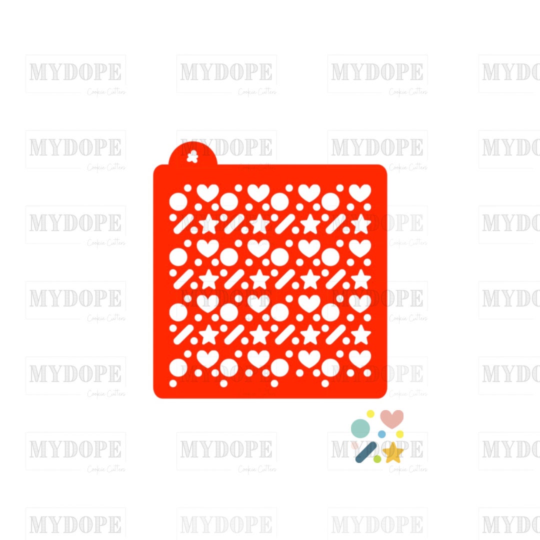Digital Download - Classic Sprinkle Mix Stencil - STL File for 3D ...