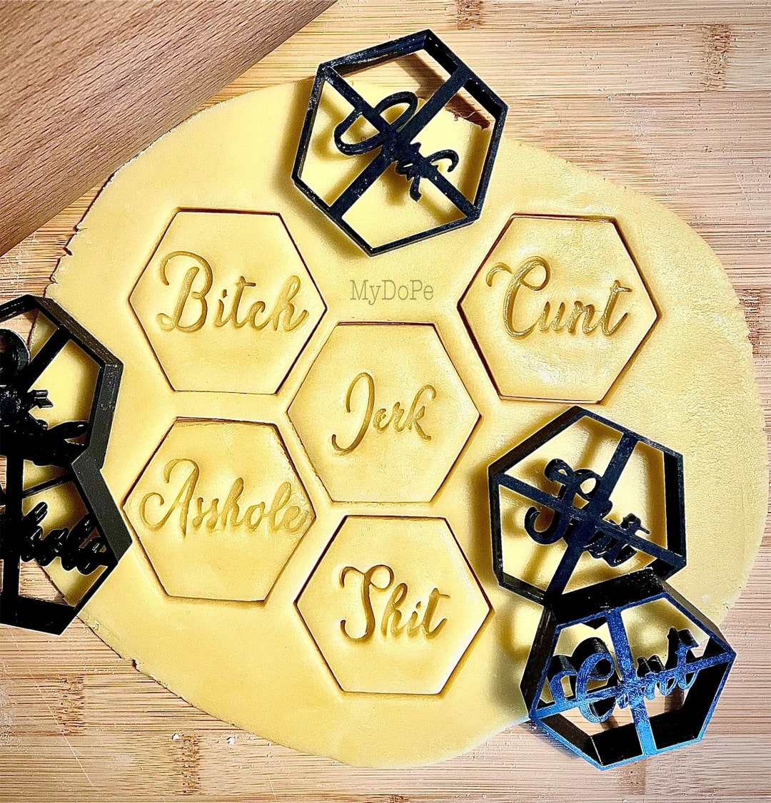 Rude Cookie Cutter for Mean People | Adult Cookie Cutters, Quotes ...
