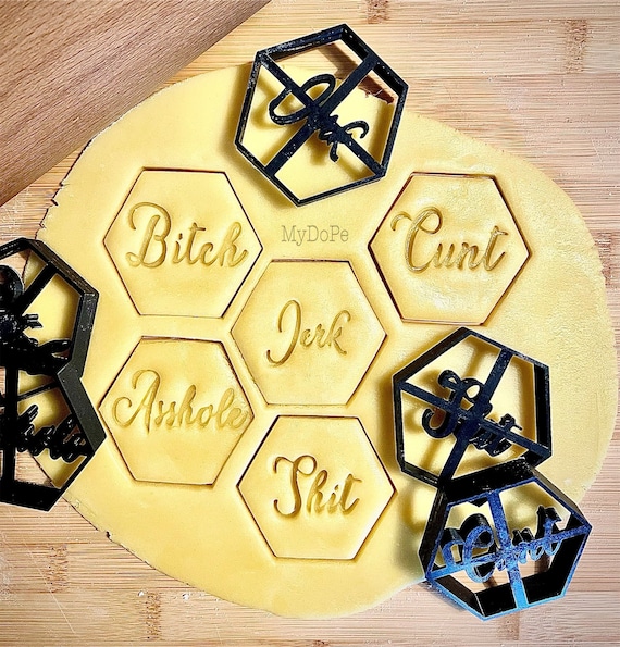 Rude Cookie Cutter for Mean People Adult Cookie Cutter | Etsy Australia