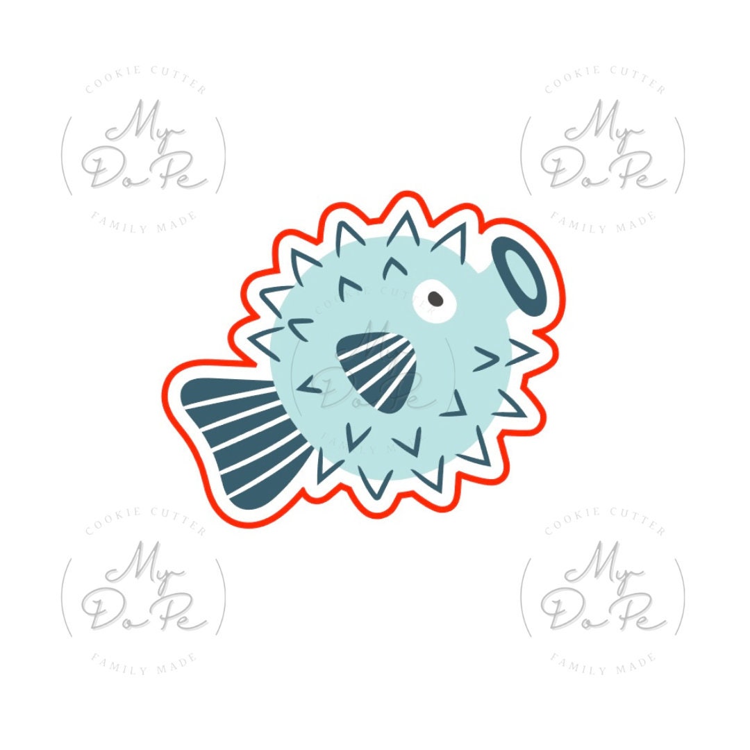 Puffer Fish Cookie Cutter - Mydope Cutters - Under the Sea Collection ...