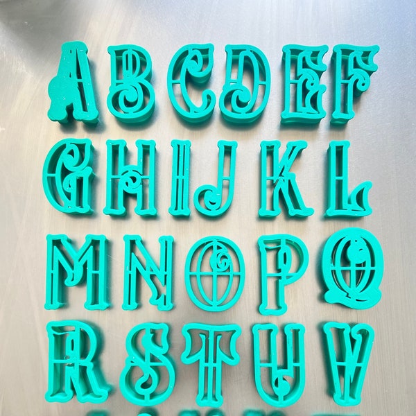 Fondant Letter Cutter - Etsy