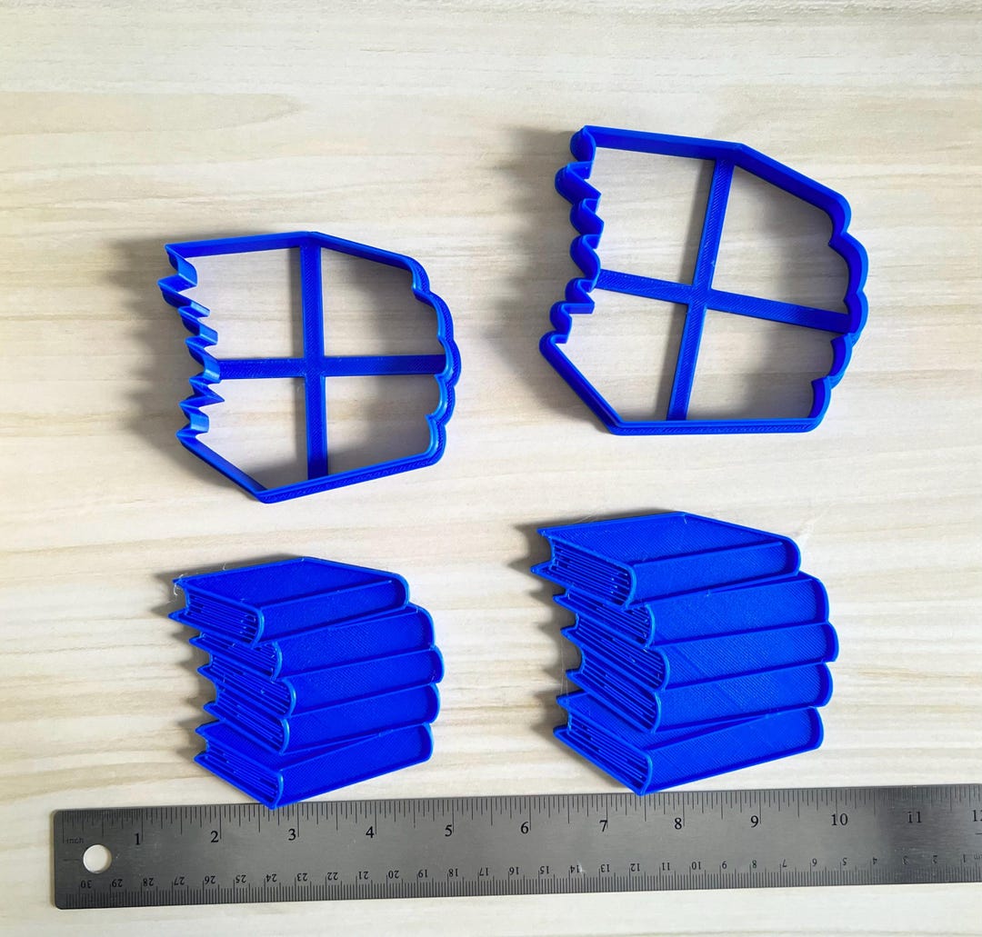 Book Stack - Sugar Cookie Cutter/stamp - Etsy