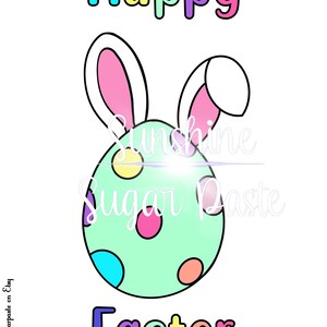 Easter Coloring Page - Bunny Egg - Etsy