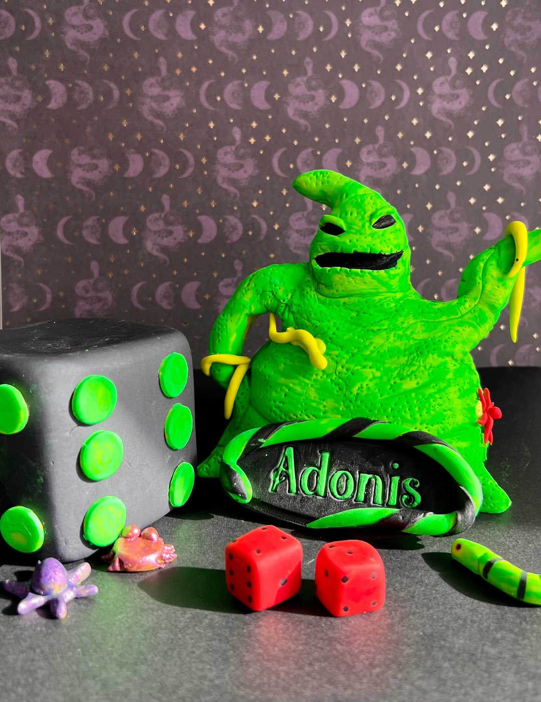 Oogie Cake Topper Handmade - Gum Paste - Etsy