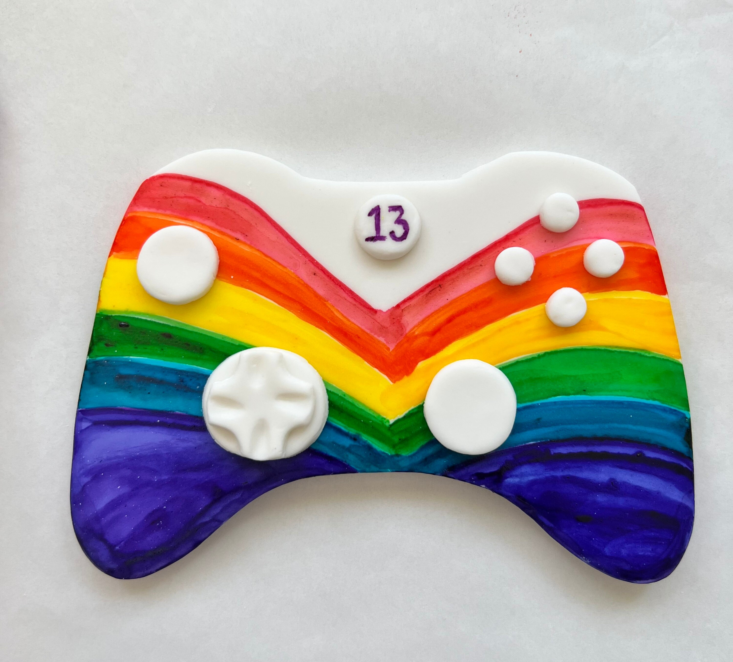 Rainbow Gaming Controller-edible MADE-TO-ORDER - Etsy