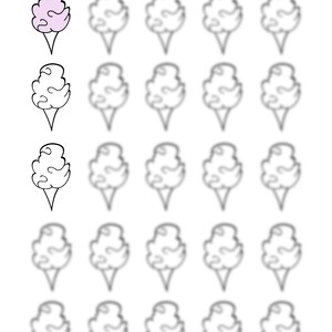 Cotton Candy - Royal Icing Transfer Sheets - Etsy