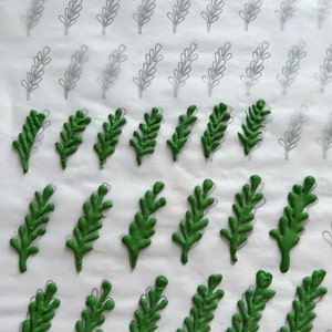 Leaves - Royal Icing Transfer Sheets - Etsy