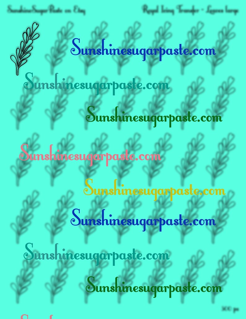 Leaves - Royal Icing Transfer Sheets - Etsy