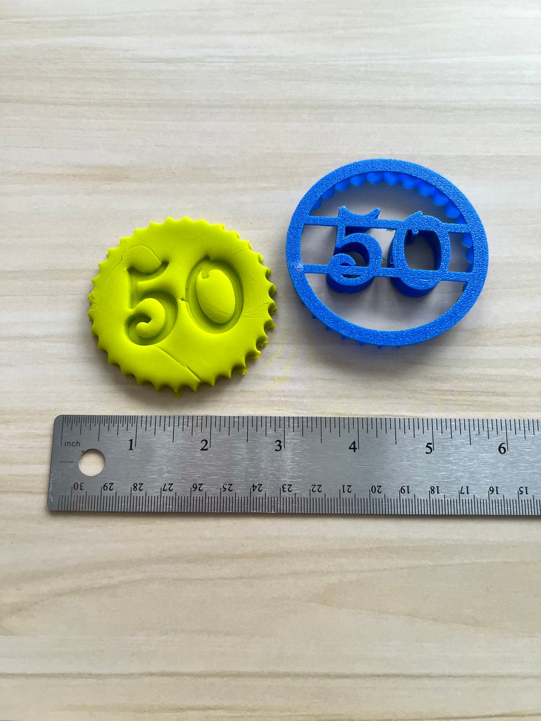 50th Birthday/anniversary Fondant Cutter - Etsy