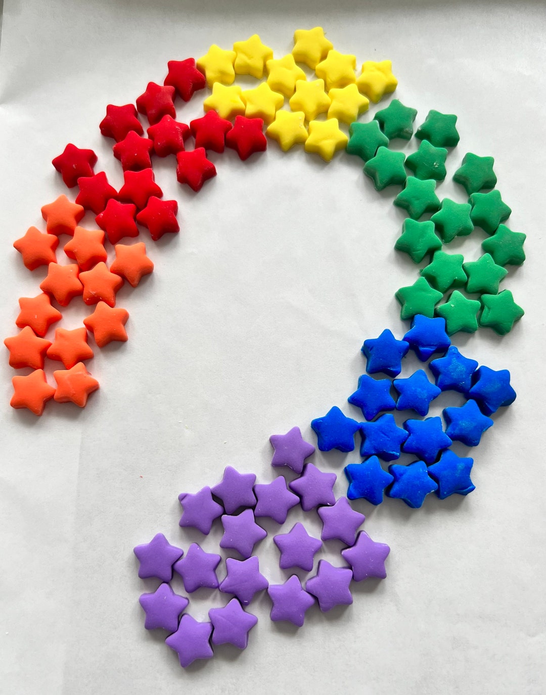 Mini Stars - Fondant Cake Decorations - Etsy