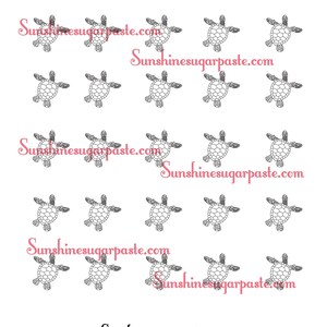 Turtles Royal Icing Transfer Sheets - Etsy