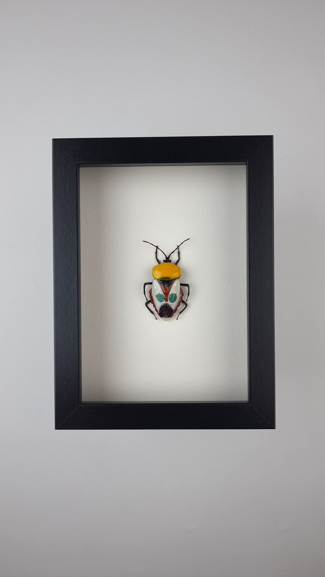 Glass Harmful Shield Bug Sculpture, Hand Blown Glass Insect Lampwork ...