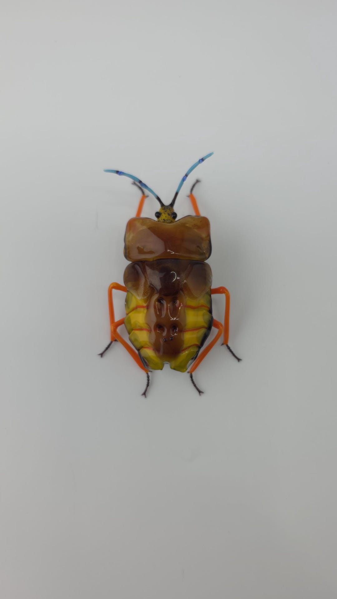 Hand Blown Glass Stink Bug Figurine - Lampwork Beetle Sculpture - Etsy