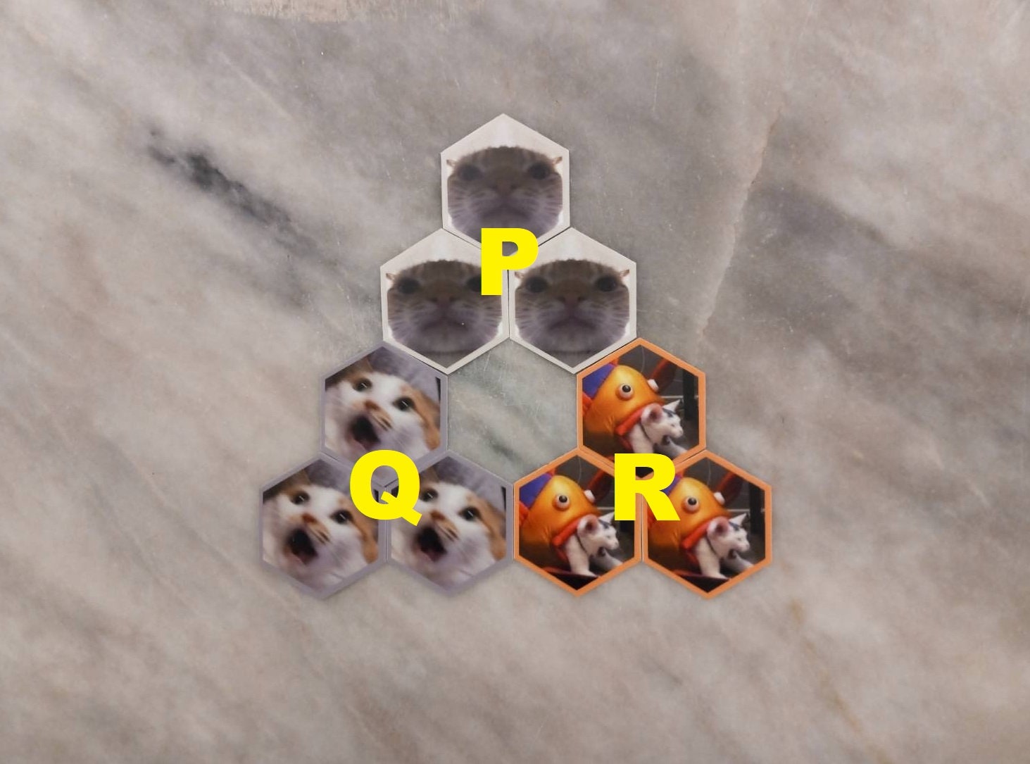 Hexagonal Cat Meme Stickers. Waterproof and Weatherproof. - Etsy Australia