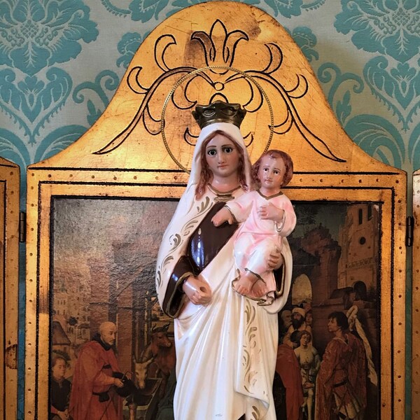 Virgin Mary Statue Mercy - Etsy