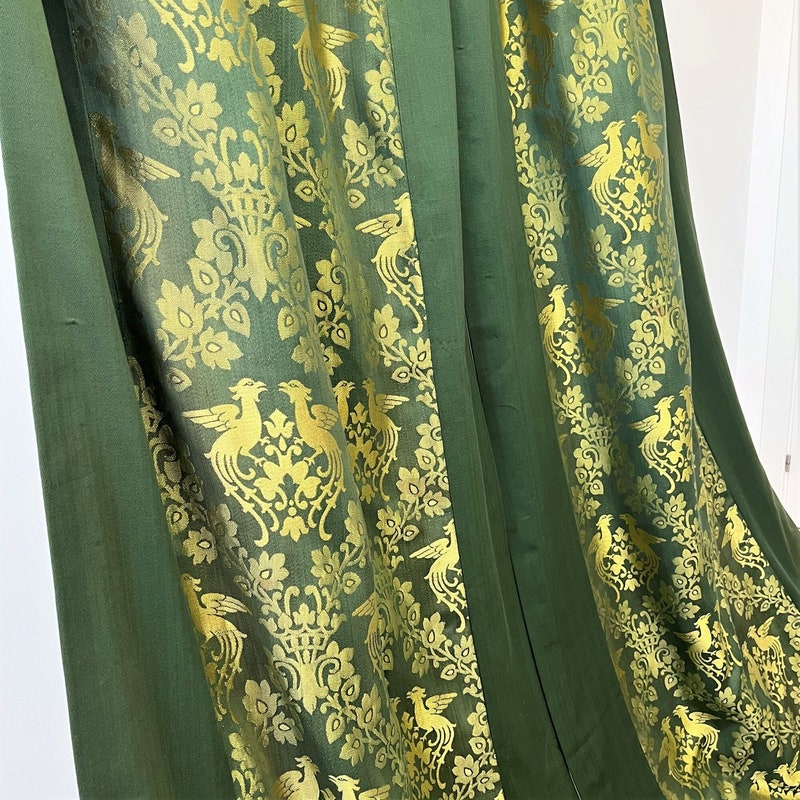 Brocade Curtains - Etsy