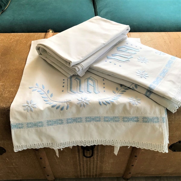 Embroidered Sheets - Etsy Australia