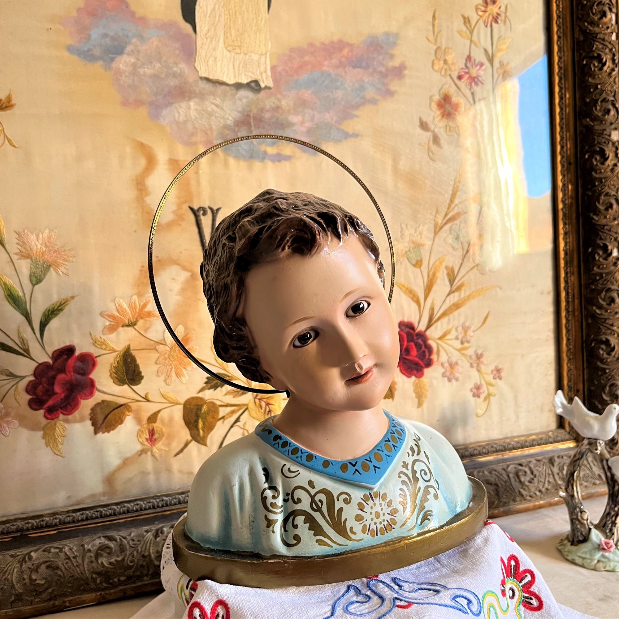 Antique Catholic Child Jesus Christ Statue, Child Jesus Christ Plaster ...