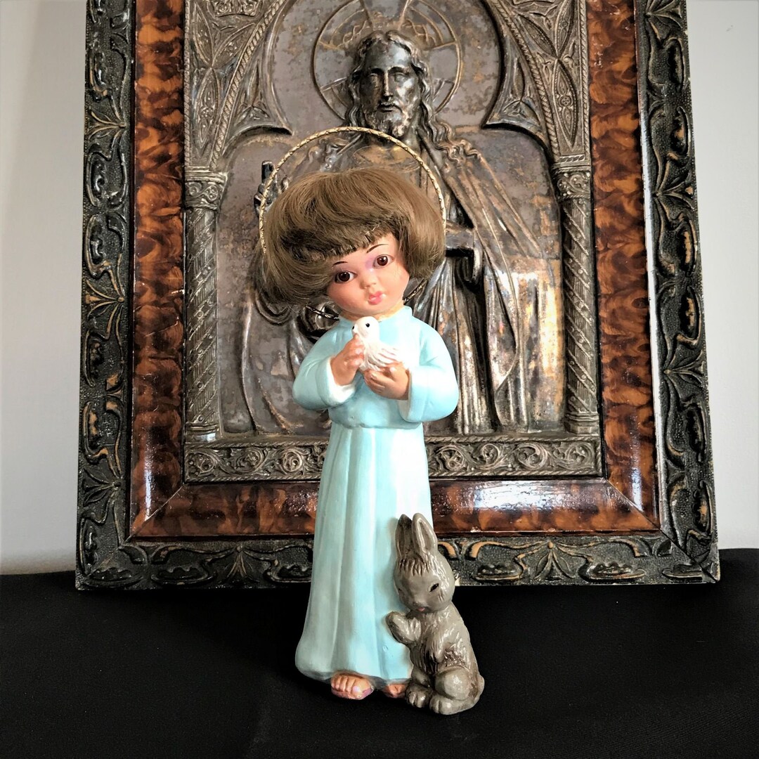 Antique Baby Jesus Christ Statue, 22 Cm, Catholic Religious Statuary ...