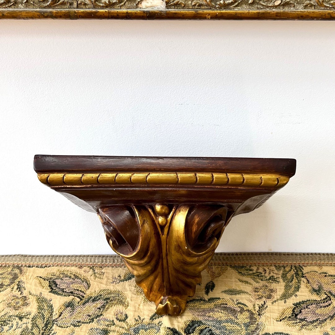 Antique Religious Statuary Corbel, Church Wall Display Shelf, Display ...