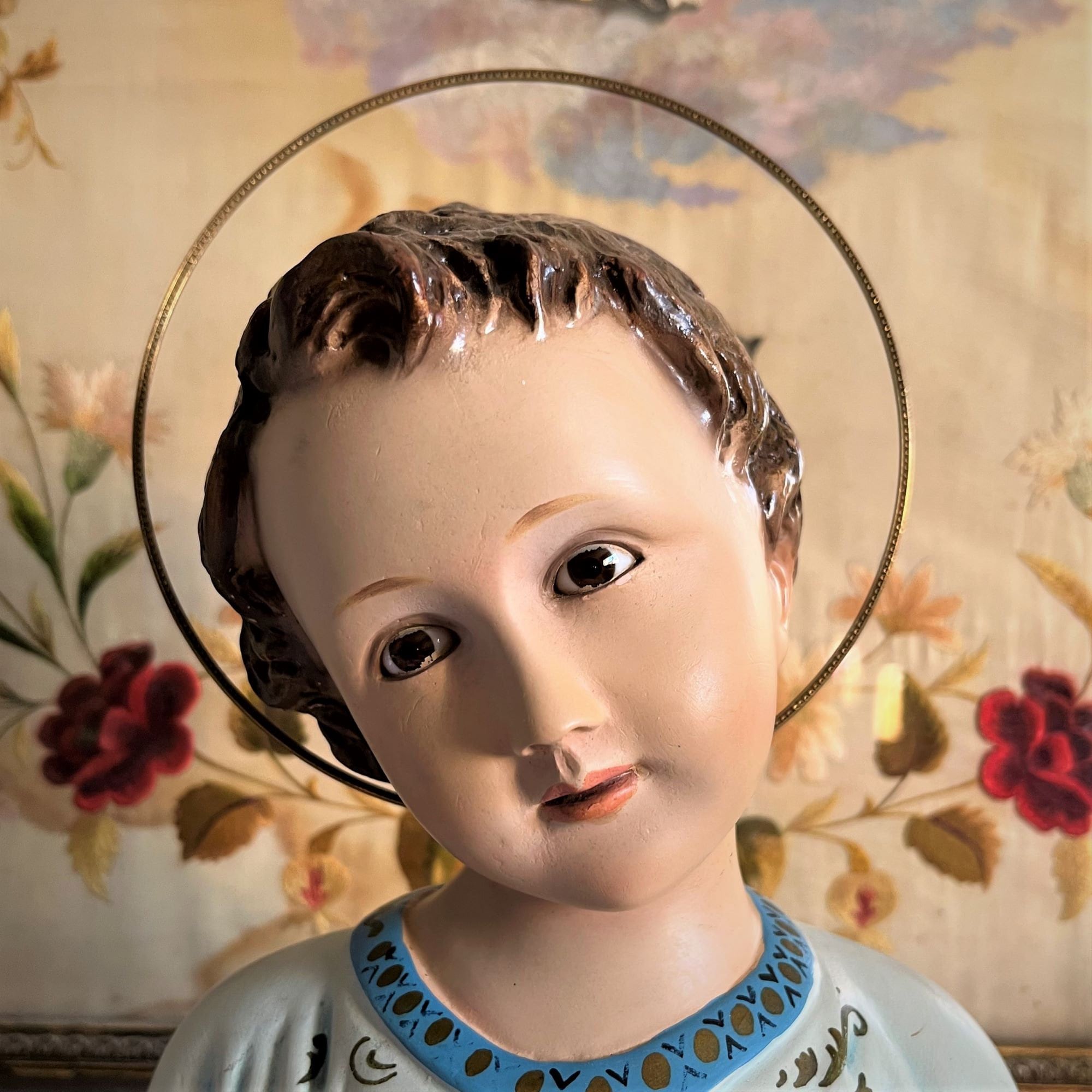 Antique Catholic Child Jesus Christ Statue, Child Jesus Christ Plaster ...