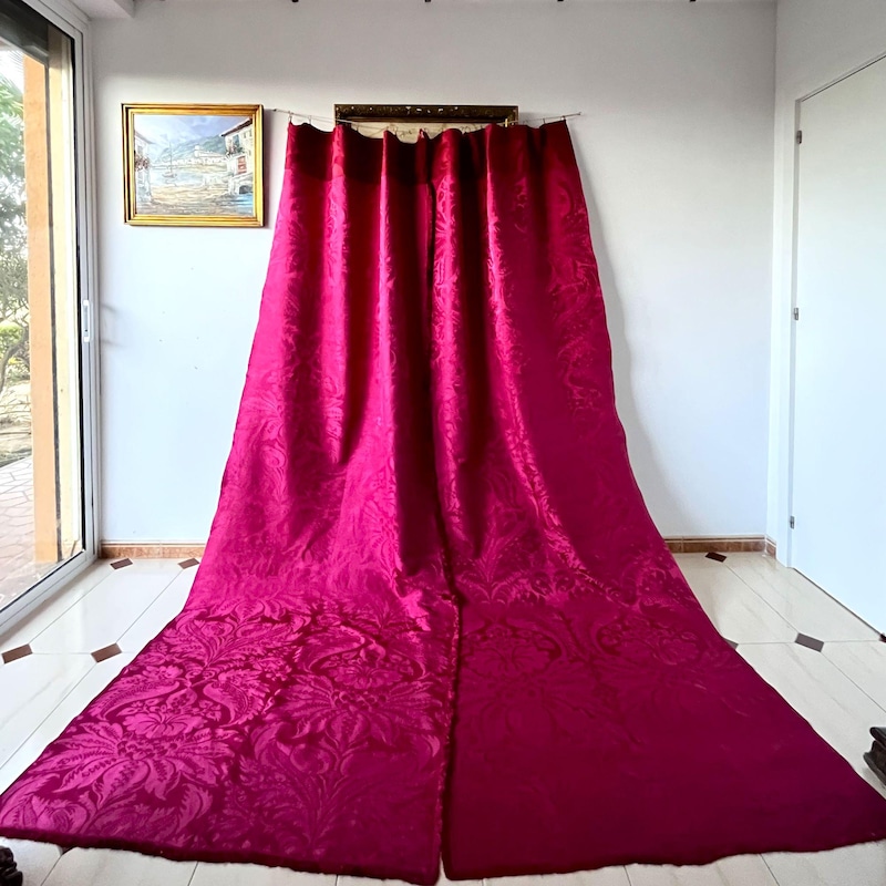 Brocade Curtains - Etsy