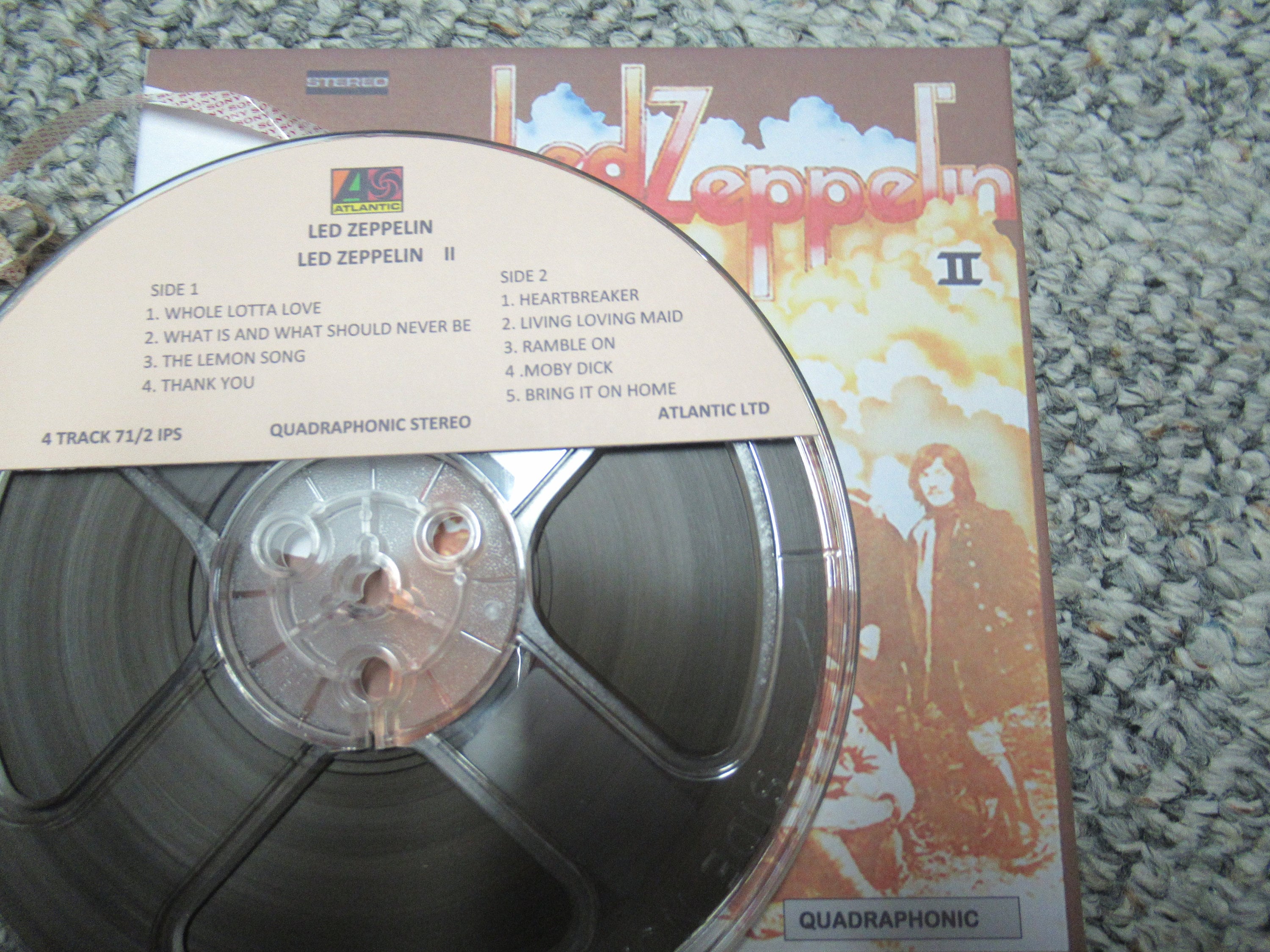 Led Zeppelin II: Quadraphonic Remix, 4 Track Reel to Reel Tape - Etsy