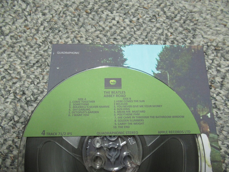The Beatles Abbey Road Quadraphonic 71/2 IPS Reel to Reel Tape - Etsy