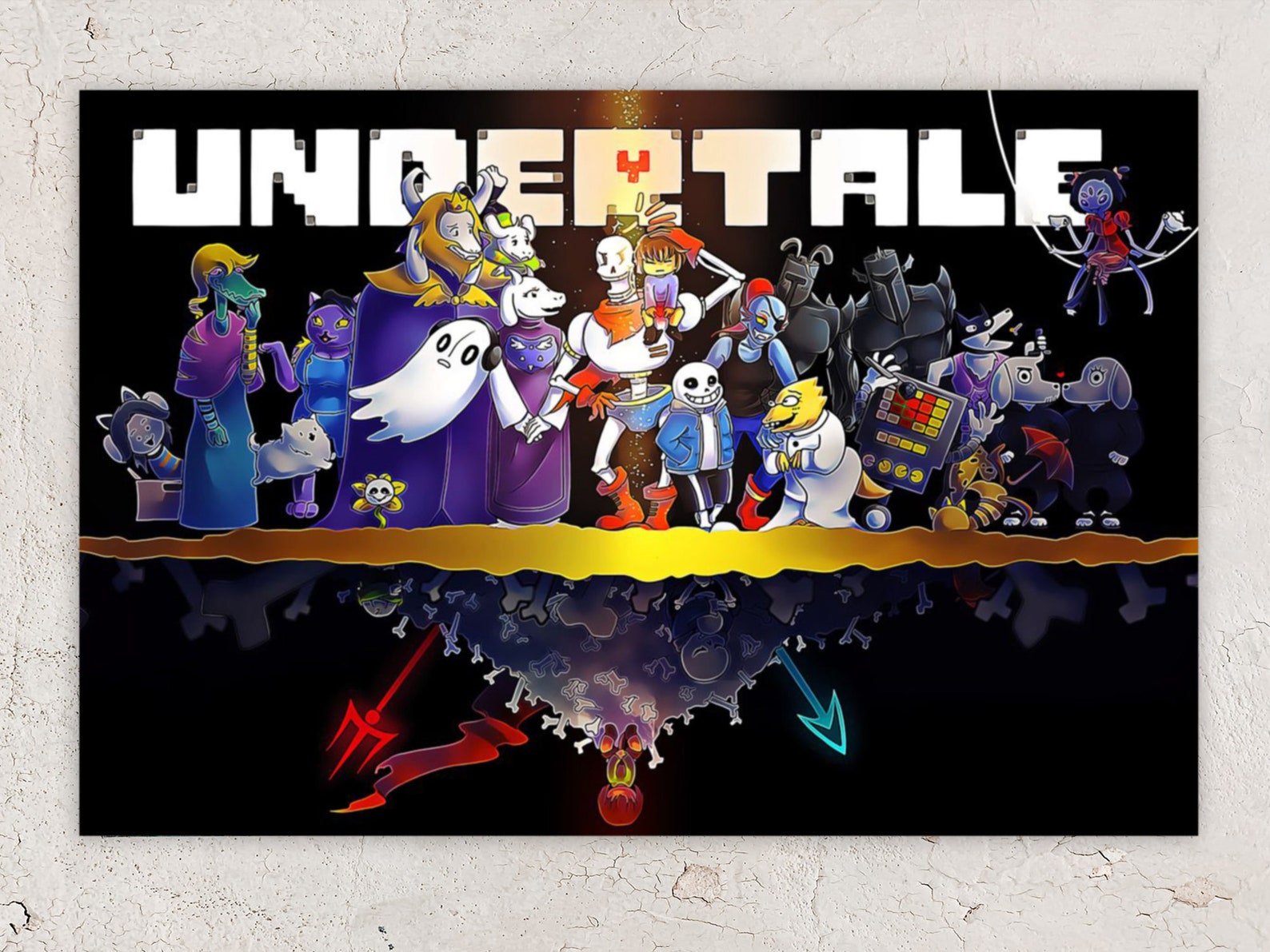 Undertale poster Undertale art print wall poster wall art | Etsy