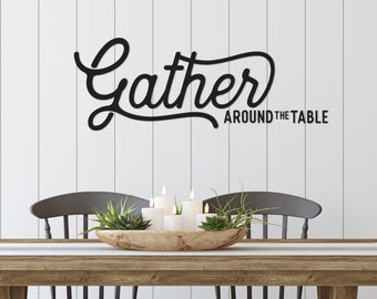 Gather Around the Table Sign - Etsy