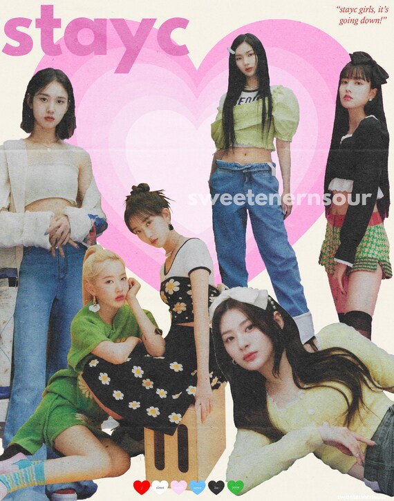 STAYC OT6 Vintage/retro Inspired Print - Etsy