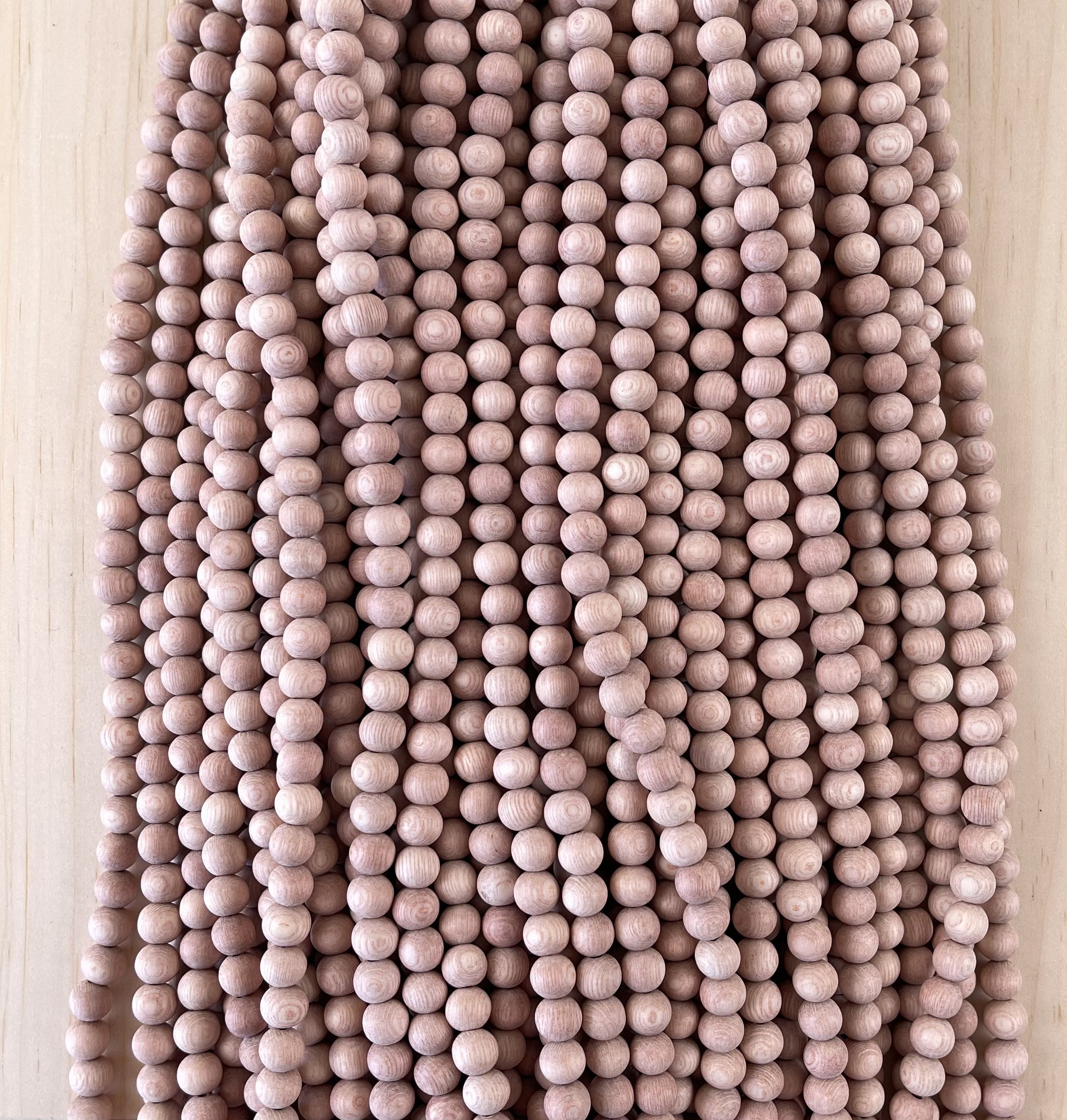 Unwaxed Rosewood Beads Natural Unpolished Wood Beads DIY - Etsy