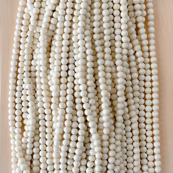 White Beads - Etsy