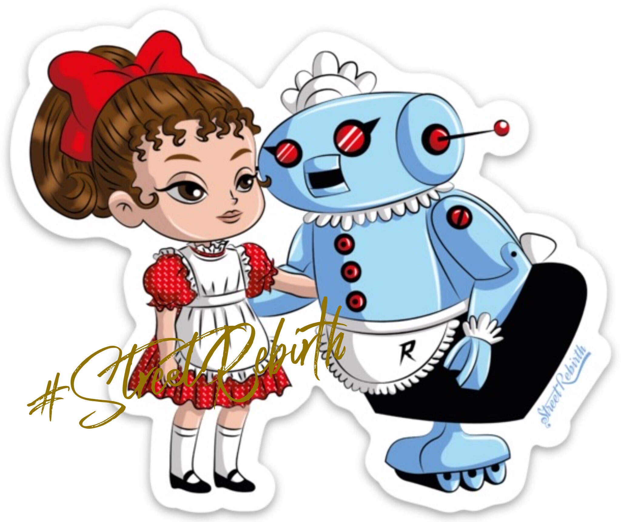 80s 90s Popular Robot Sticker 4 Inch Vinyl Stickers Laptop | Etsy