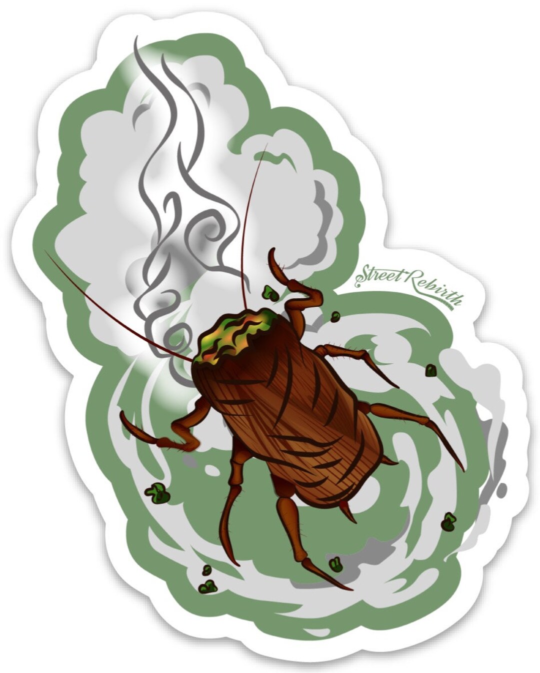Weed Roach 4 Inch Vinyl Stickers, Laptop Decal, Water Bottle Sticker ...